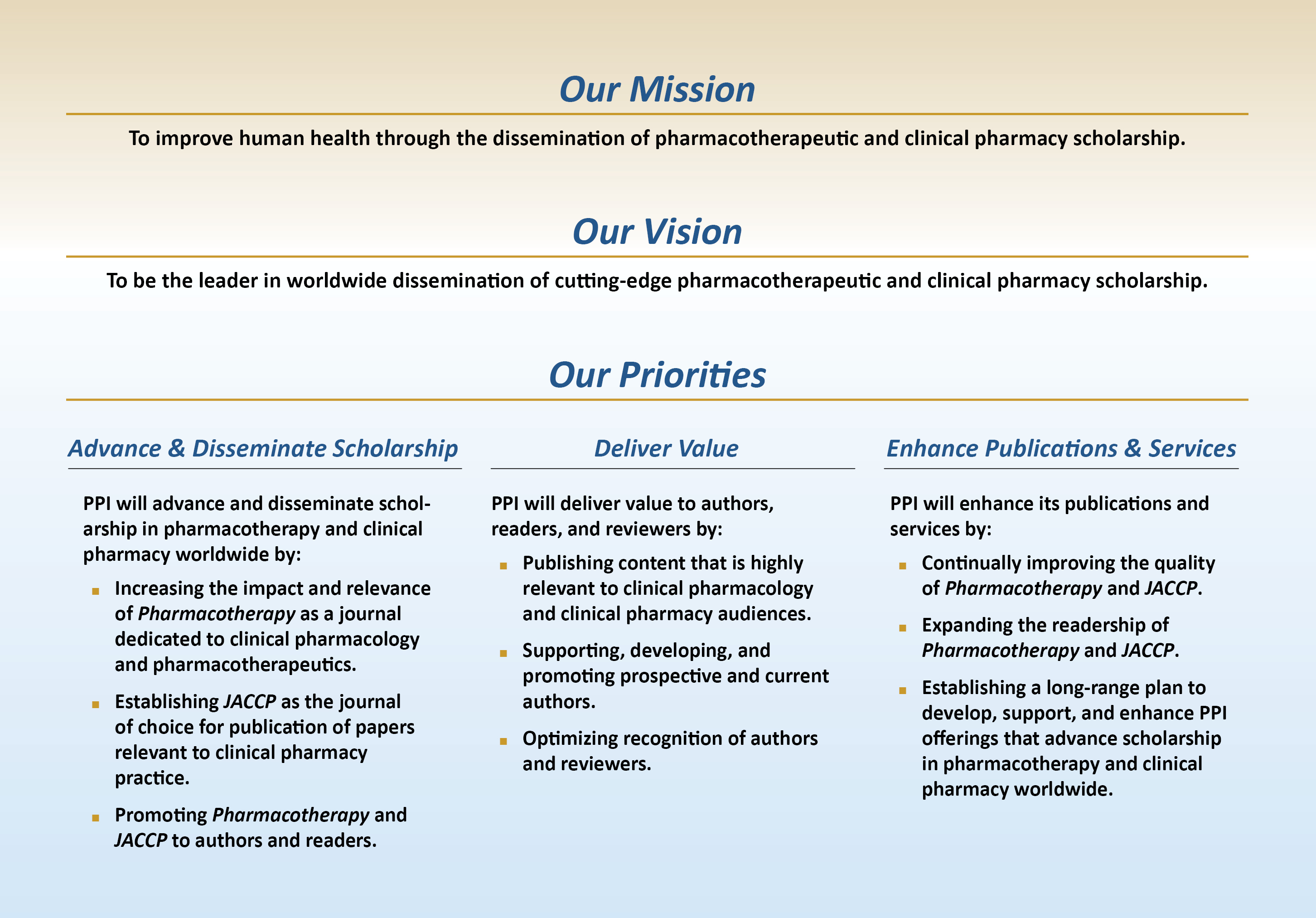 ACCP - ACCP Report - Pharmacotherapy Publications, Inc. (PPI) Releases ...