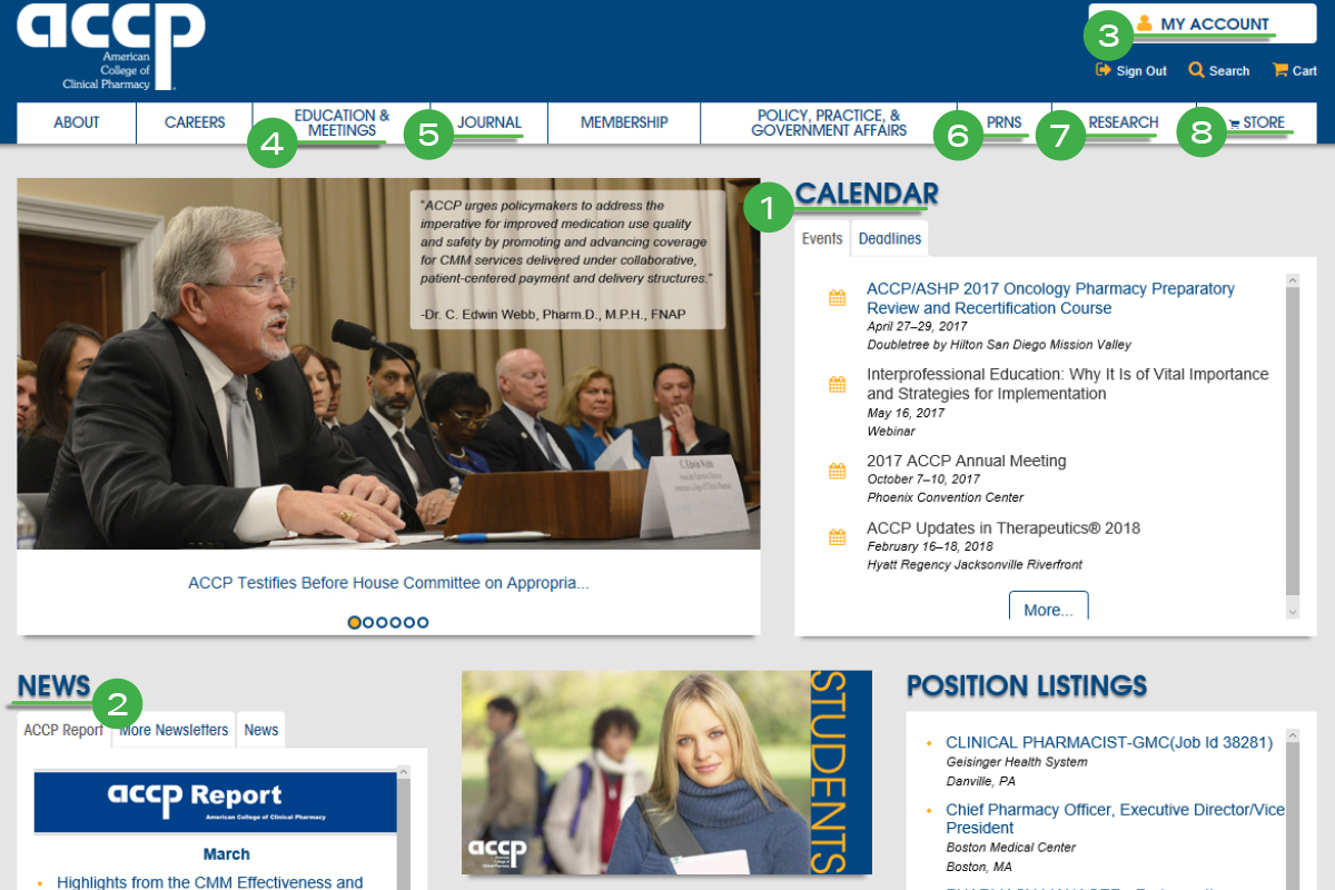 ACCP - ACCP Report - ACCP Launches New Website